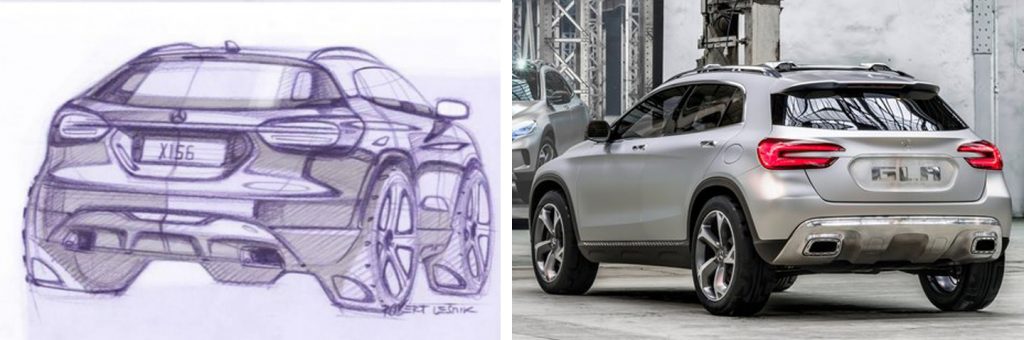 2014 Mercedes-Benz GLA Sketches Released » Car Blog India