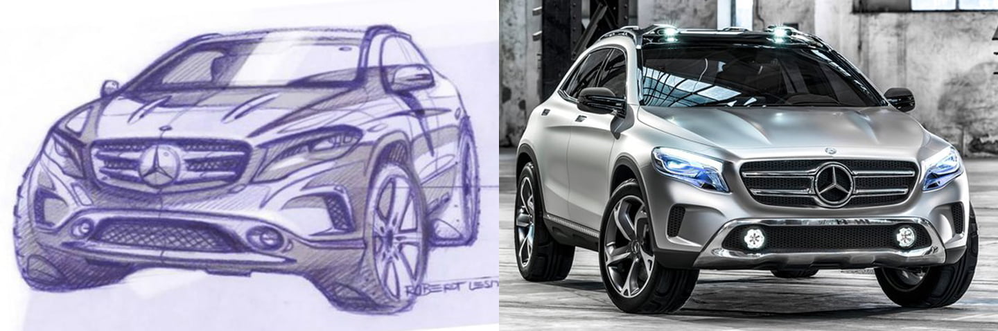 2014 Mercedes-Benz GLA Sketches Released » Car Blog India