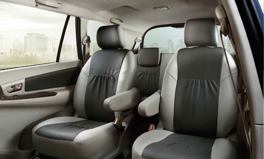 Toyota Innova Interior Rear Seats E - CarBlogIndia