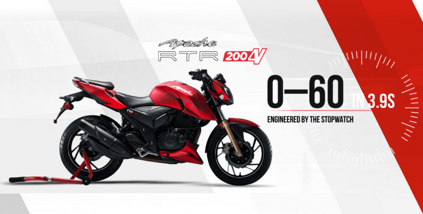TVS Apache RTR 200 4V Launched! (Prices Start @ INR 88,990) » Car Blog ...