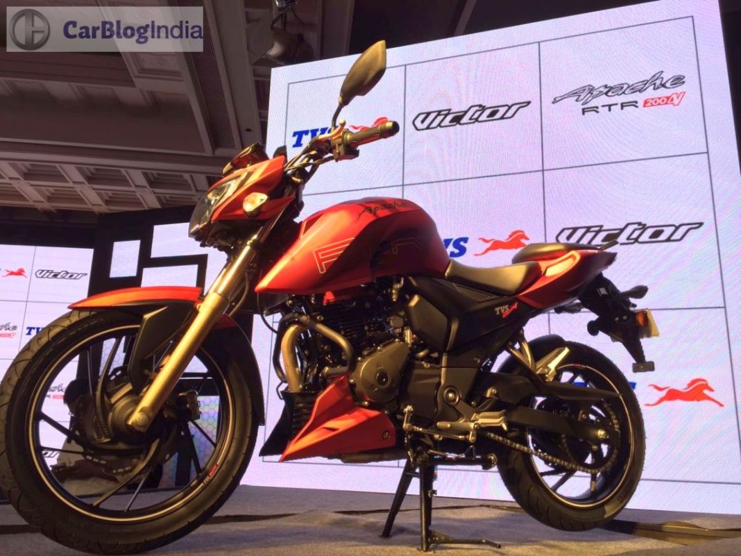 TVS Apache RTR 200 4V Launched! (Prices Start @ INR 88,990) » Car Blog ...