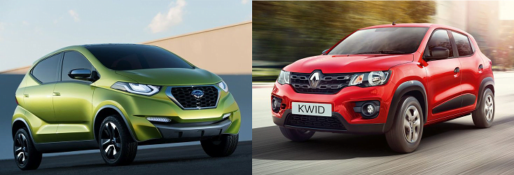 Datsun Redi Go 1000cc vs Renault Kwid 1.0 Comparison » Car Blog India