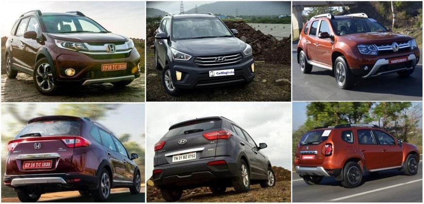 Comparison of new Honda BRV with Hyundai Creta and Renault Duster » Car Blog India