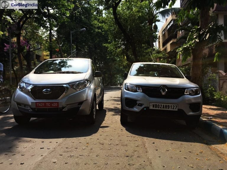 Datsun Redi Go 1000cc vs Renault Kwid 1.0 Comparison » Car Blog India