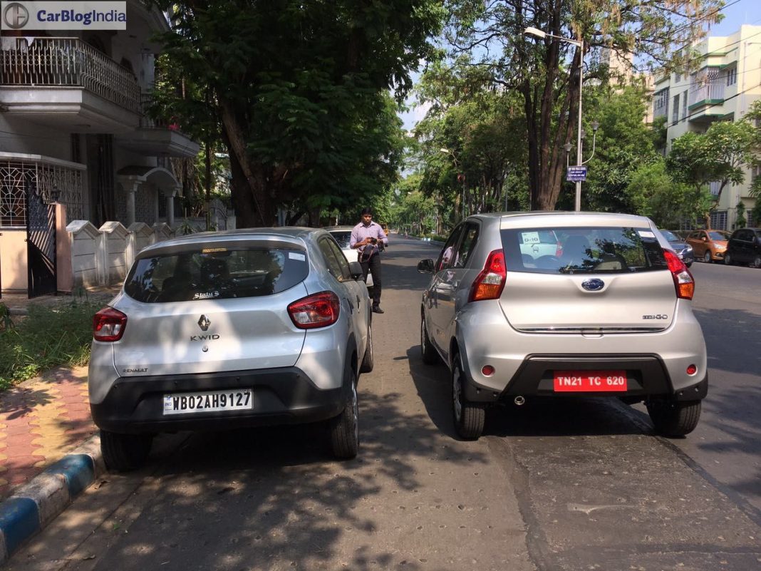 Datsun Redi Go 1000cc vs Renault Kwid 1.0 Comparison » Car Blog India