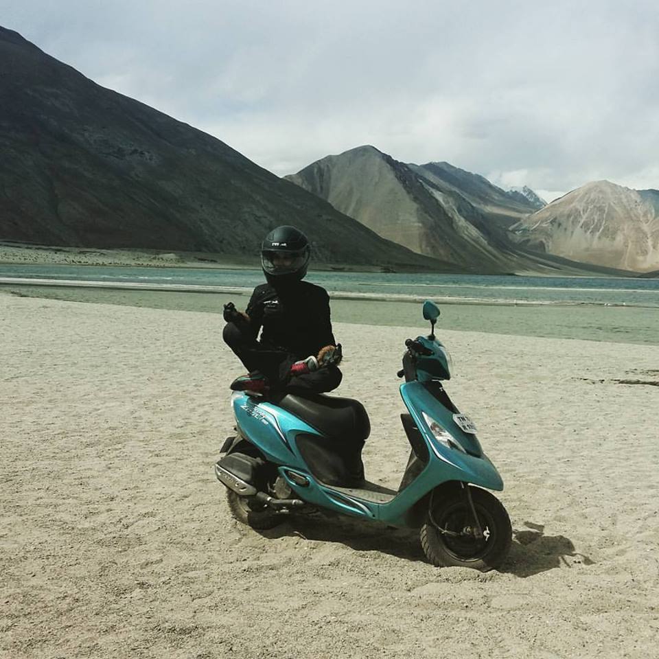 TVS Scooty Zest 110 Himalayan Highs Edition Commemorates Anam Hashim’s ...