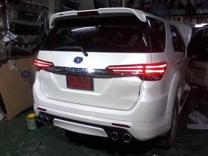 Old Toyota Fortuner Modified to Look Like New Model » Car Blog India
