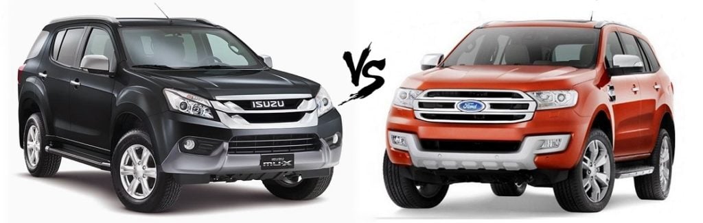 COMPARISON – Isuzu MU X vs Ford Endeavour » Car Blog India
