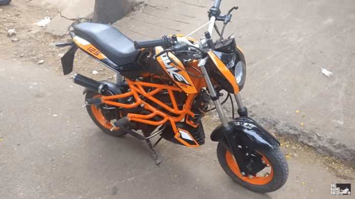 A Modified TVS Scooty that Tries Hard to Look Like a KTM Duke! » Car ...