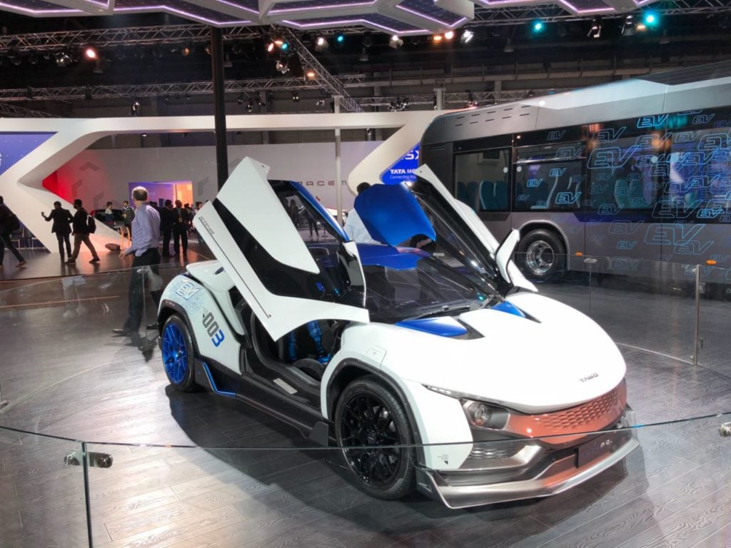 Tamo Racemo Electric Vehicle Showcased by Tata Motors at Auto Expo 2018 ...