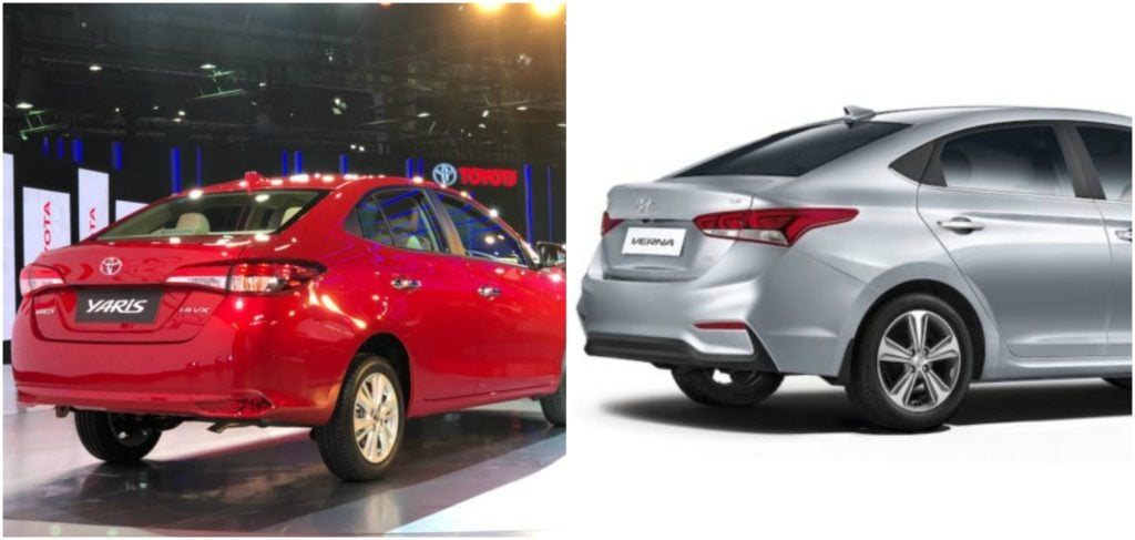 Toyota Yaris Vs Hyundai Verna – Specification Comparison » Car Blog India