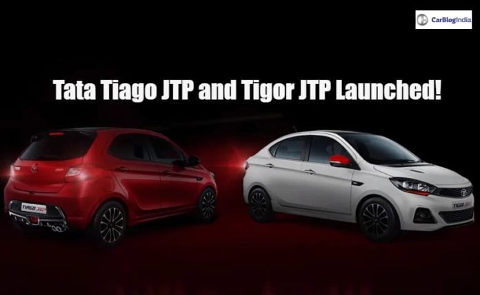 Tata Tiago JTP and Tigor JTP launched in India » Car Blog India