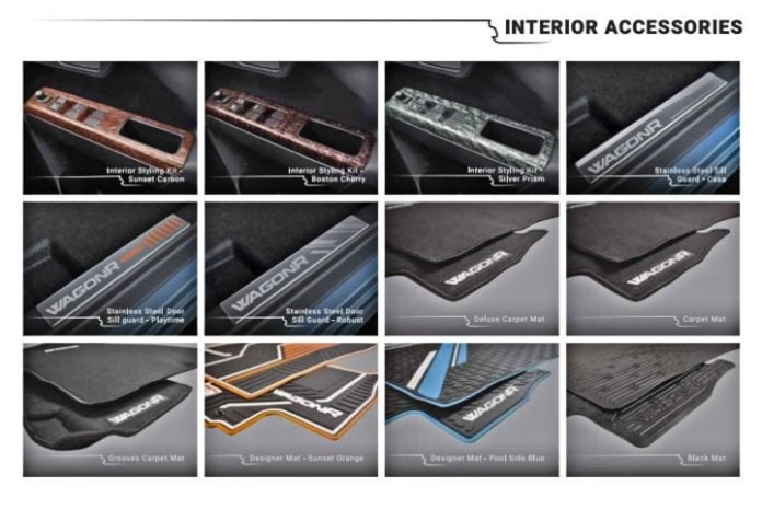 2019 Maruti Wagon R accessories brochure complete details » Car Blog India