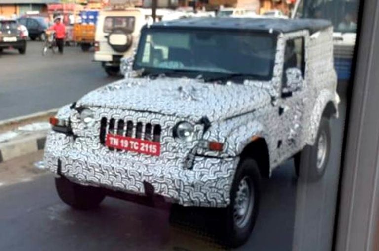 New Mahindra Thar spied with hardtop roof - Will debut in Auto Expo 2020