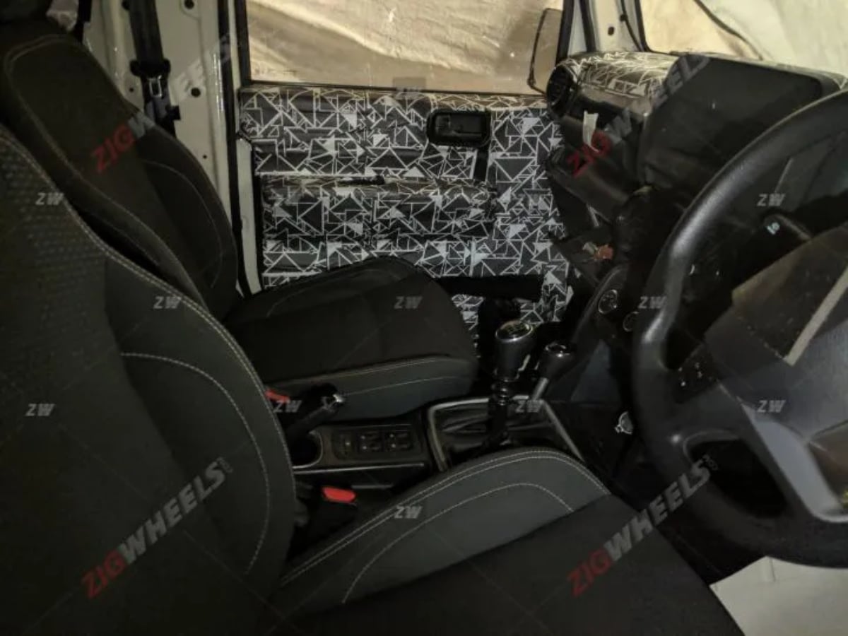 New Mahindra Thar Interiors Spied – Gets Power Windows And New ...