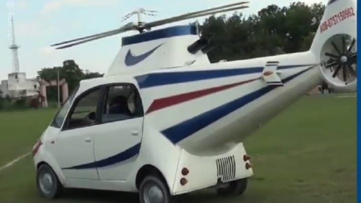 Can This Modified Tata Nano Helicopter Fly? Check Out Now! » Car Blog India