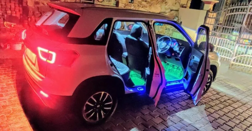 2020 Maruti Vitara Brezza Petrol Modified With Interior Ambient ...