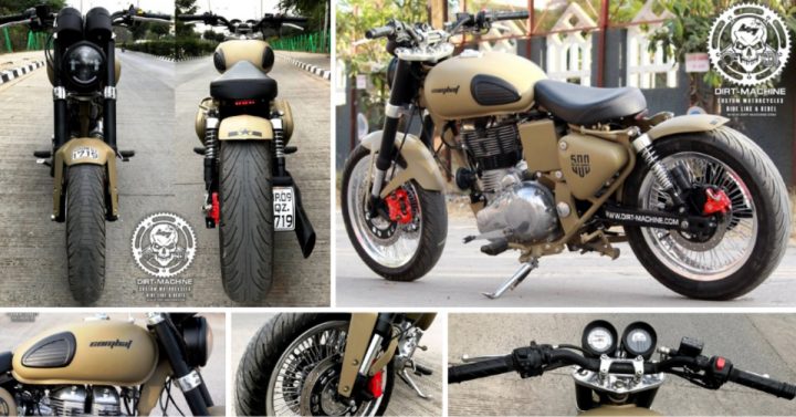 Called the Royal Enfield Classic Combat, this Classic 500 is a Thing of ...