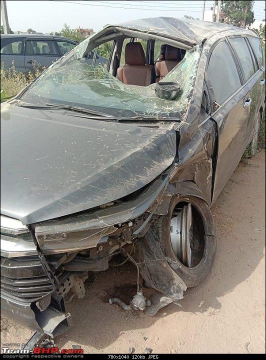 This Toyota Innova Rolled Over 3 Times; Sti Kept Passengers Including ...