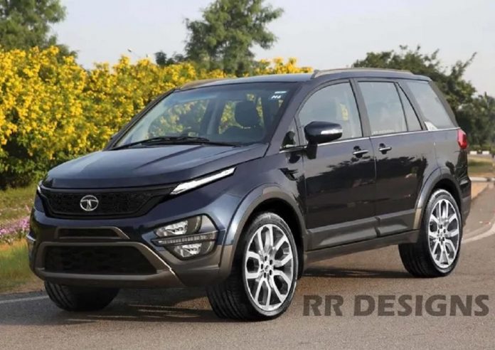 Tata Hexa Facelift Rendered With Front Fascia Of Tata Harrier » Car ...