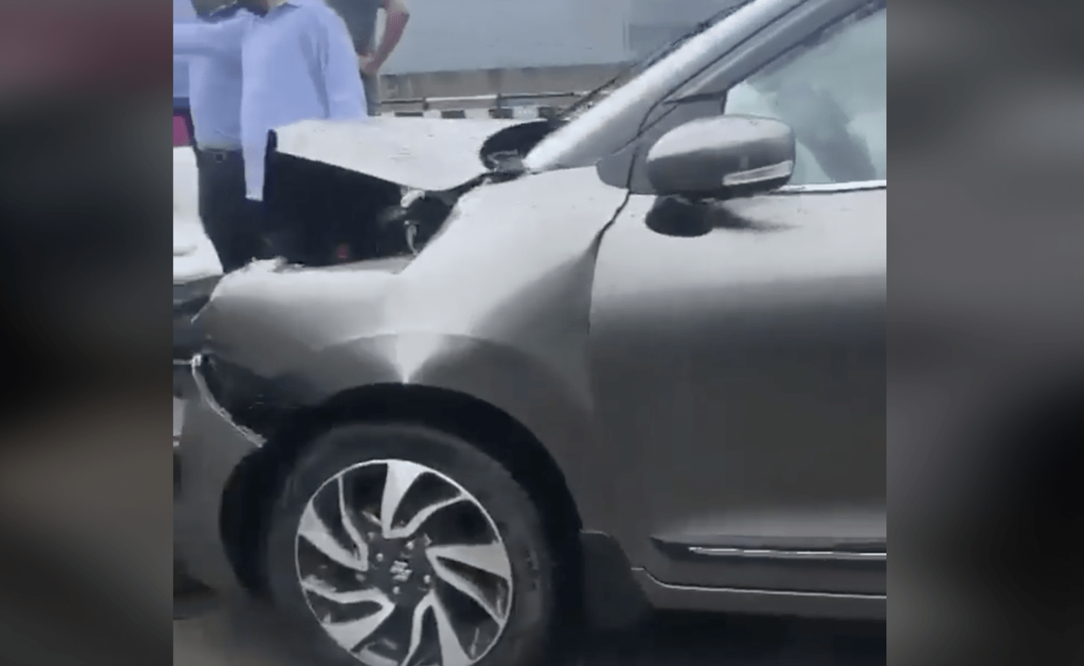 Maruti Baleno Crashes Into MG Hector At High Speed – See The Impact ...