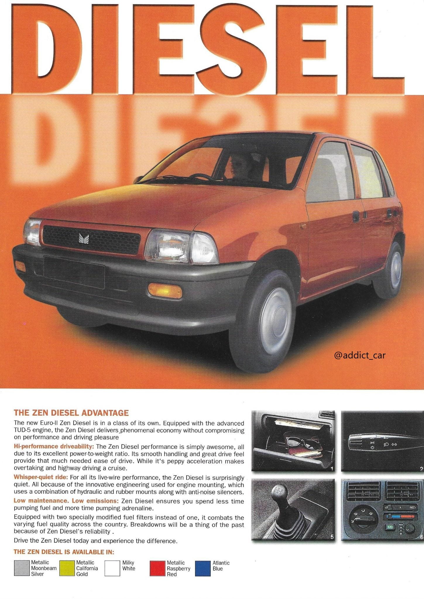 Check Out This Old Brochure Of A Maruti Zen 1.5 Diesel! » Car Blog India