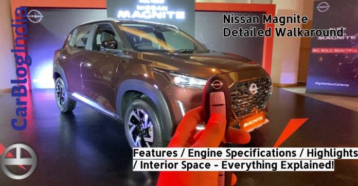 All 20+ Features Of Nissan Magnite Explained In This Walkaround Video