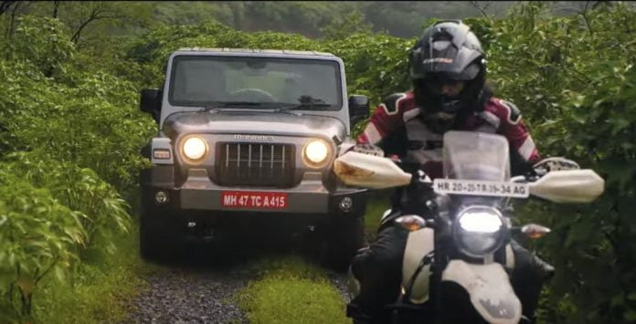 New Mahindra Thar Goes Off-Roading With Hero Xpulse – See The Fun » Car ...