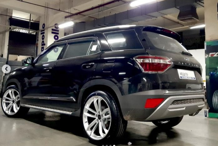 First-Ever Hyundai Alcazar With Aftermarket 20-inch Rims – THIS IS IT ...