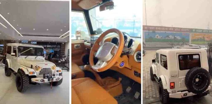 India’s First Pure White Mahindra Thar – THIS IS IT! » Car Blog India