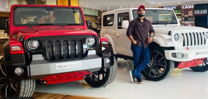 Modified Mahindra Thar SUVs in Vanilla White & Candy Red – Yummazing ...
