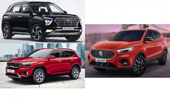 MG Astor vs Hyundai Creta vs Kia Seltos Comparison – Specs, Features ...