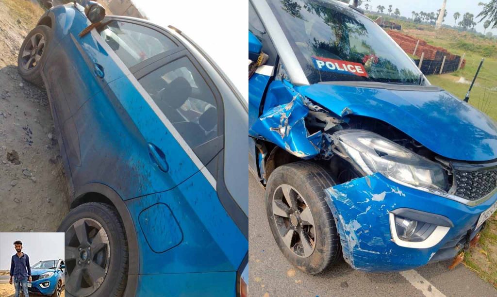 Cop’s Tata Nexon With Illegal ‘Police’ Plate Keeps All Safe In Crash ...