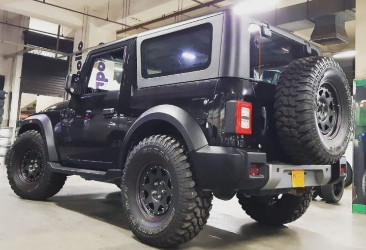 First-Ever Mahindra Thar With Off-Road-Spec 17-inch Rims and Tires ...
