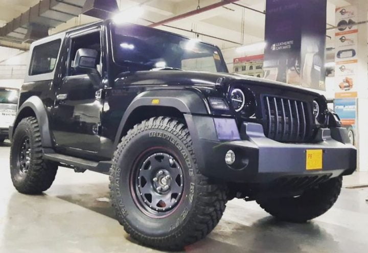 First-Ever Mahindra Thar With Off-Road-Spec 17-inch Rims and Tires ...