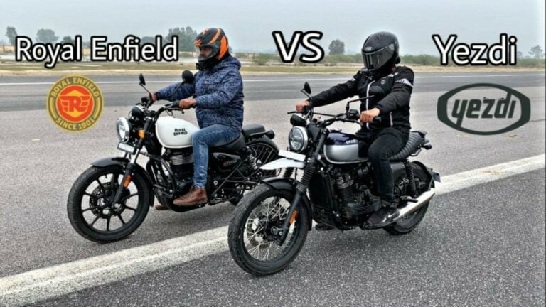 WATCH Yezdi Scrambler Vs Royal Enfield Meteor 350 In ADrag Race » Car Blog India