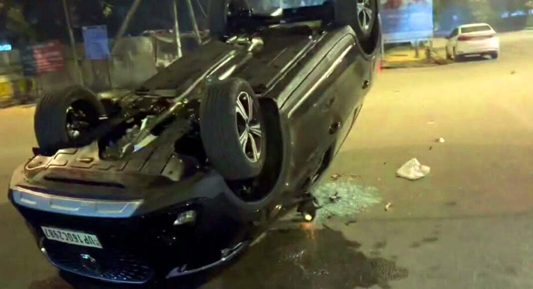 India's First Ever MG Astor Accident Shows Perils of Drunk Driving