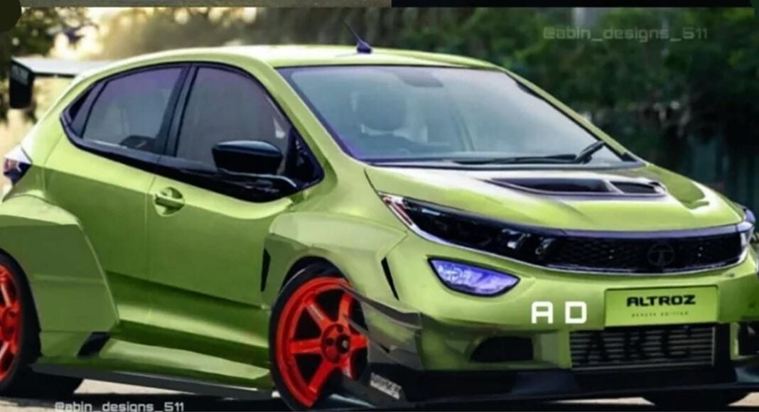 Mean Green Tata Altroz with Wide Body Kit Is A Proper Track Tool