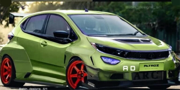Mean Green Tata Altroz with Wide Body Kit Is A Proper Track Tool