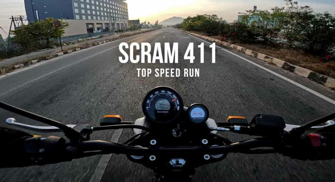 RE Scram 411 Top Speed Tested in Real World Conditions