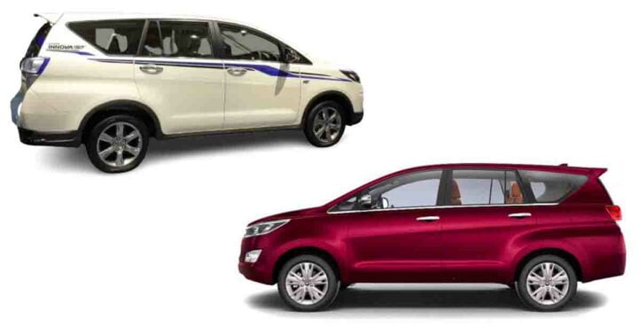 Toyota Innova Crysta EV vs Innova Diesel – Specs & Design Comparison ...
