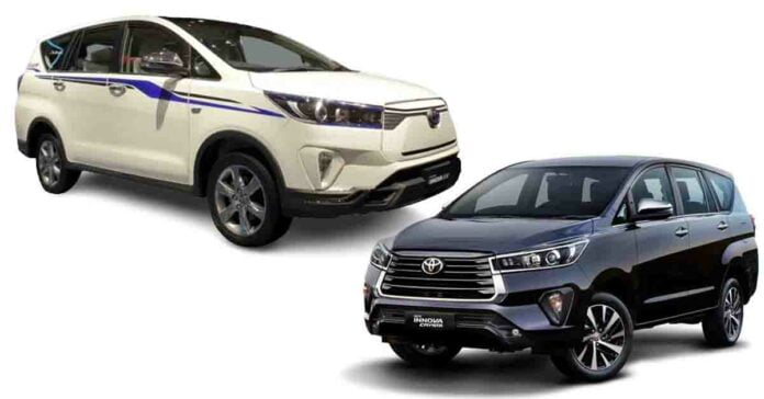 Toyota Innova Crysta EV vs Innova Diesel – Specs & Design Comparison ...