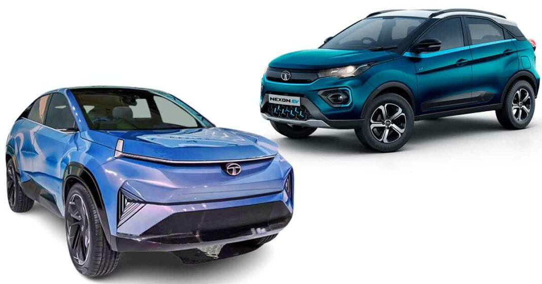 Tata Curvv Vs Nexon Ev Specs Design Comparison Car Blog India