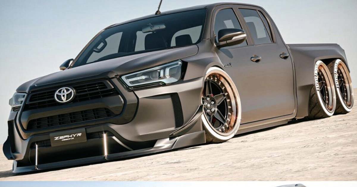 Check Out This 6×6 Lowrider Widebody Concept of Toyota Hilux » Car Blog ...