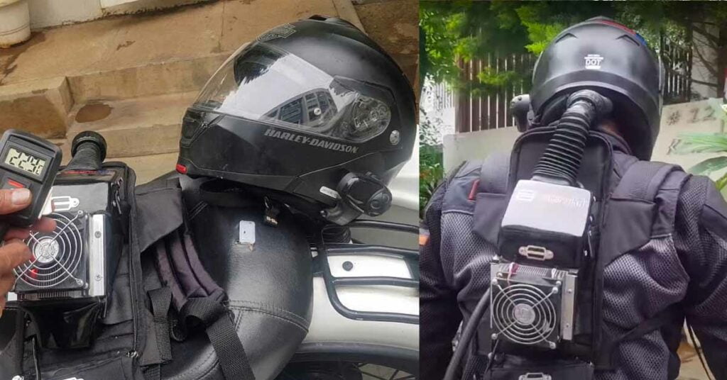 Helmet AC is Perfect for Bikers in Heatwave-Hit India » Car Blog India