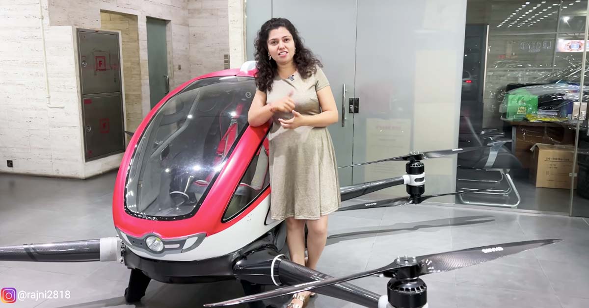 Indian Vlogger Checks Out Flying Car – VIDEO » Car Blog India