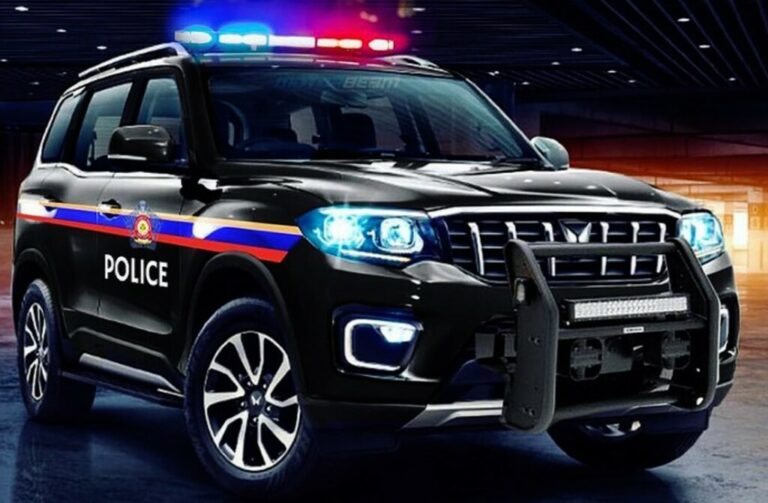 Mahindra Scorpio N Looks Great in Police Car Livery » Car Blog India