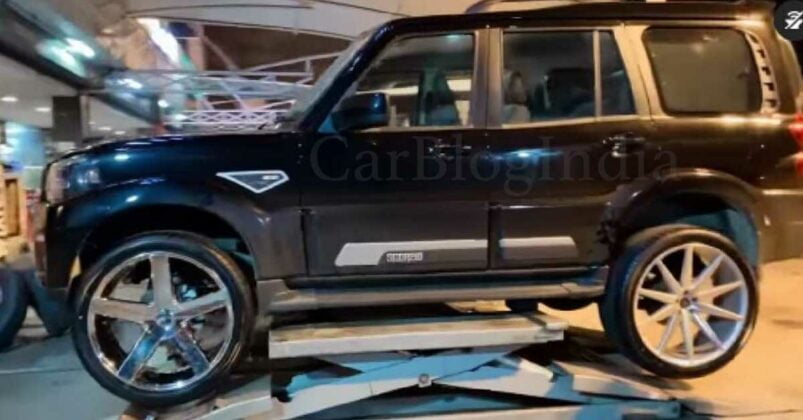 India’s 1st Mahindra Scorpio Classic with 24-inch Aftermarket Alloy ...