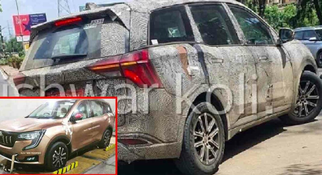 Mahindra XUV e8 (XUV700 Electric) Spied On Test
