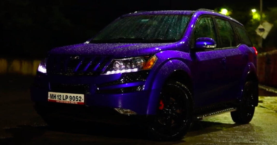 India’s Only Mahindra XUV500 in Electric Blue Paint of XUV700 » Car ...